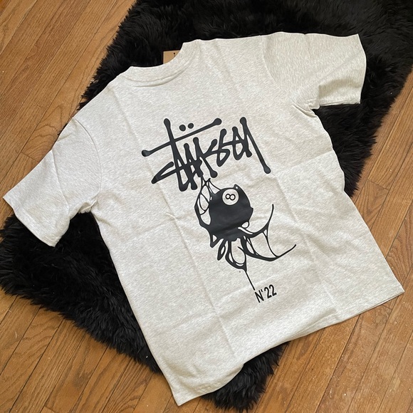 Stussy | Shirts | Stussy Spider Gray Graphic Tshirt | Poshmark